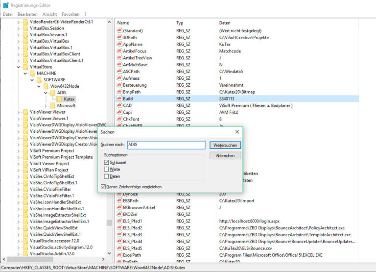 Meldung: ‚Die Installierte KuTex Version ist älter als Ihr Datenstamm ...